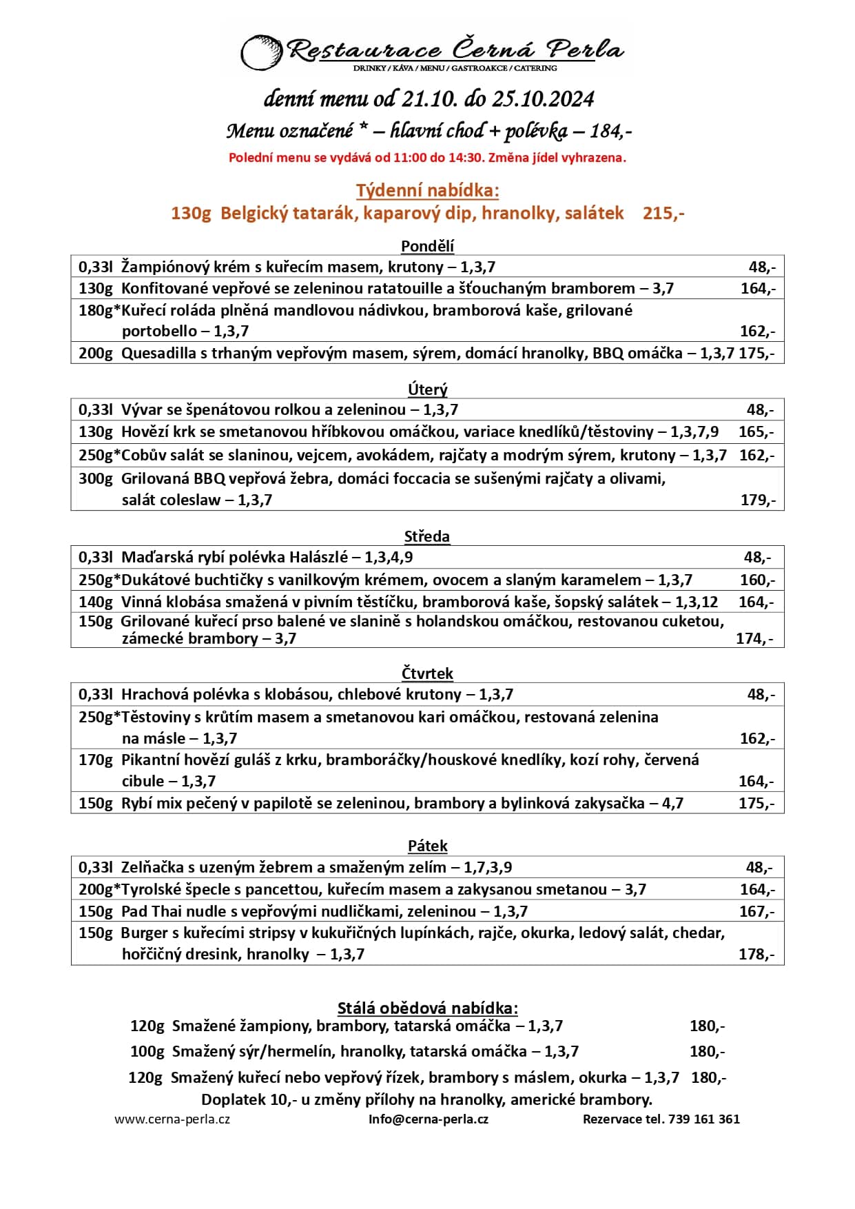 Restaurace Černá Perla | Děláme gastronomii s chutí